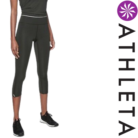 Athleta | Pants & Jumpsuits | Athleta Sonic Reflective Capri | Poshmark